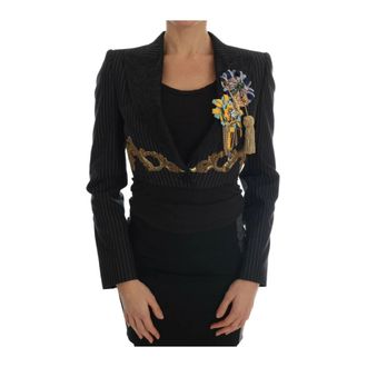 Dolce & Gabbana Femme, Vestes, Multicolore, Taille: 34 FR &Eacute;l&eacute;gance Enchant&eacute;e Blazer Cristal