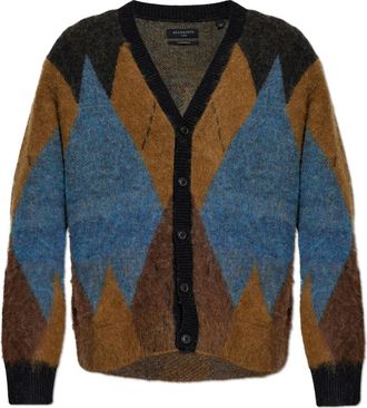 AllSaints Homme, Pulls, Brun, Taille: S Bernie Cardigan