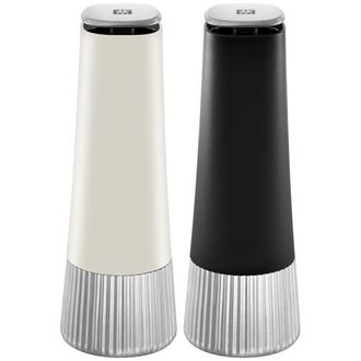 Zwilling ZWILING Z1029-857 Lot de 2 moulins &agrave; &eacute;pices manuels en c&eacute;ramique pour sel, sel gemme, poivre, poivre