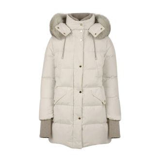 Moorer Wei&szlig;e M&auml;ntel f&uuml;r Damen - - Coats - Damen - Wei&szlig; - XS