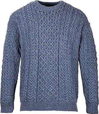 Walker and Hawkes Pull en Laine m&eacute;rinos Bradwell - Homme - Bleu Ciel - XXL
