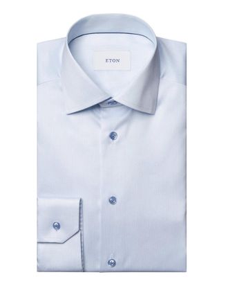 Eton Gestreiftes mit Lyocell und Kentkragen, Contemporary Fit in