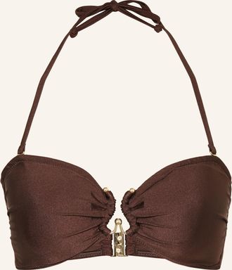 Mrs & Hugs Mrs & Hugs Bandeau-Bikini-Top braun
