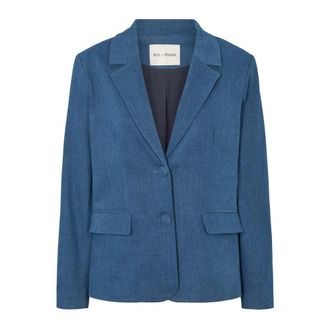 Rue de Femme RUE de Femme, Femme, Vestes, Bleu, Taille: 42 FR Blazer en denim Kasumi