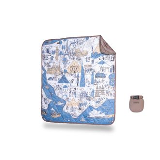 Gravel UltraPak Kinder-Reisedecke, geschwollene Outdoor-Campingdecke, Nylon-20D-Gewebe, leicht, verstaubar, freih&auml;ndiger Schnappverschluss, leicht zu reinige