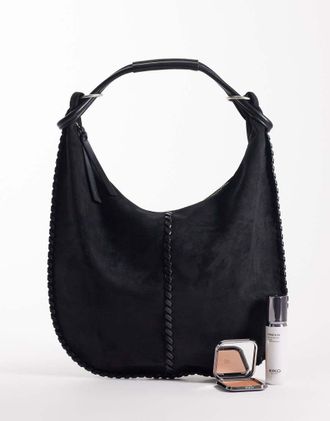 Abercrombie & Fitch Cabas en imitation daim &agrave; points de surjet - Noir