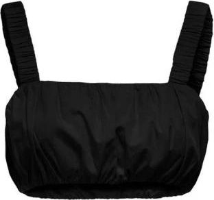 Only Schwarzes Baumwoll&auml;rmelloses Top - - Tops - Damen - Schwarzk - S