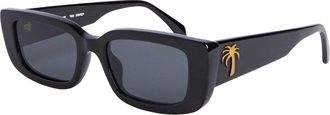 Palm Angels Yosemite Rechteck-Sonnenbrille f&uuml;r Herren (Schwarz)