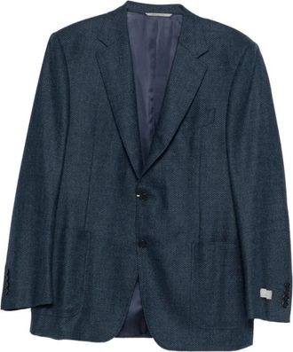 Canali Homme, Vestes, Bleu, Taille: XL Veste en chevrons