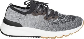 Brunello Cucinelli Homme, Chaussures, Gris, Taille: 42 EU Baskets