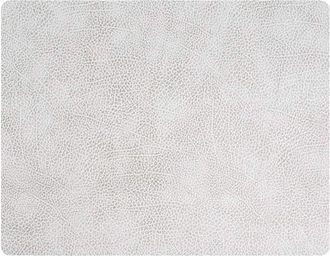 Lind DNA LindDNA Tischset Square aus recyceltem Hippo Leder in der Farbe White-Grey mit Einer Größe von 35x45cm, 98935