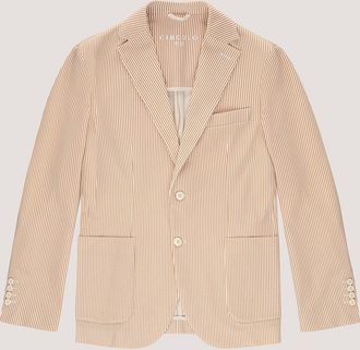 Circolo 1901 Blazer Thin Striped Nutmeg Oxford / 48