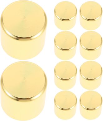 Hemobllo 20 St&uuml;ck Aluminium Stuhlbeinkappen Rund M&ouml;bel Fu&szlig;schutz M&ouml;belgleiter f&uuml;r Esszimmer St&uuml;hle und Sofas Kratzfeste rutschfeste Abdeckungen f&uuml;r Hartholzb&ouml;d