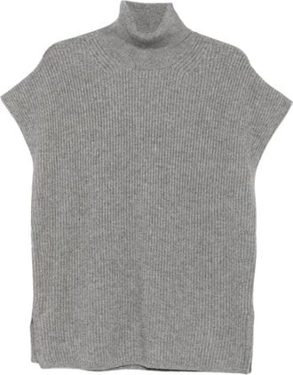 Max Mara Pulls &agrave; col roul&eacute; - Femme - Pulls - Gris - Taille: 40 FR