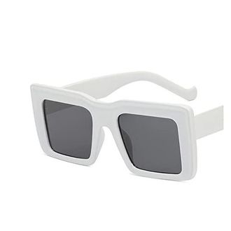 Generic Lunettes de soleil carrées rétro 2025 pour homme et femme pour lextérieur (couleur : G, taille : 1)