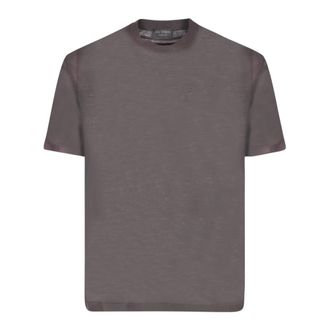 Dell'Oglio Braune T-Shirts f&uuml;r M&auml;nner - - Tops - Herren - Braun - M