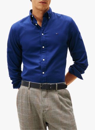 Tommy Hilfiger Chemise col am&eacute;ricain en coton m&eacute;lang&eacute;