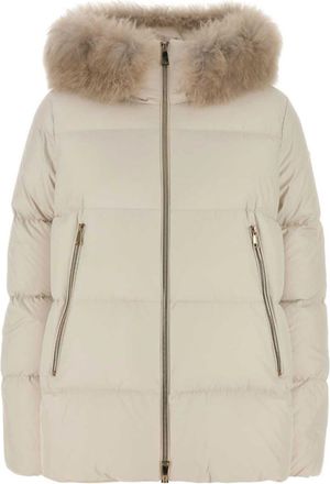Moncler Laichefur Parka - Nude