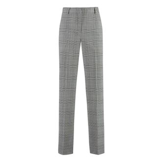PT01 Karierte Anzughose nach Ma&szlig; - - Trousers - Damen - Grau - S