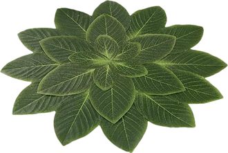 Generic Hitzebest&auml;ndiges Tischset - Stil-Esstischmatte F&uuml;r Zu Hause - Tischdekoration, Gr&uuml;ne Bl&auml;tter-f&ouml;rmige Matte - Hitzebest&auml;ndige Tischmatte - Waschbare Es