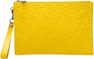 Gucci Pre-owned Sacoche matelass&eacute;e - Femme - Pre-owned - Jaune - Taille: ONE Size