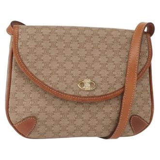 Celine Pre-owned Vintage Umh&auml;ngetasche - - Pre-owned - Damen - Beige - ONE SIZE