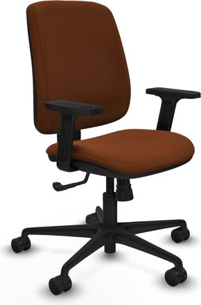 Piqueras y Crespo Alares Hoher B&uuml;rostuhl mit 2D-Armlehnen, ausgestattet mit 4 Positionen und eingespritztem Schaumstoff, Braun