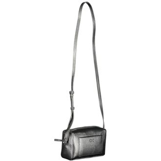 Calvin Klein Femme, Sacs, Noir, Taille: ONE Size Poliuretano Shoulder Bag