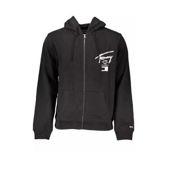 Tommy Hilfiger Schwarzes Baumwoll-Sweatshirt mit Rei&szlig;verschluss - - Sweatshirts & Hoodies - Herren - Schwarzk - S