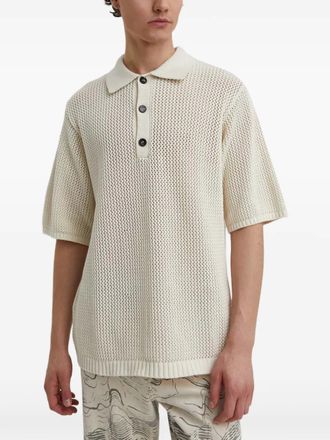 Won Hundred Poloshirt mit Knopfverschluss - Weiß