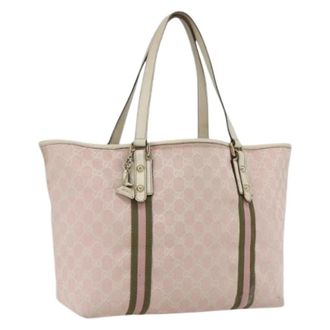 Gucci Pre-owned Canvas Tote Bag - - Pre-owned - Damen - Rosa - ONE SIZE