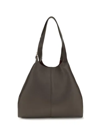 Coccinelle Womens Tote Bag C-Easy Taupe Leather Calf Shoulder