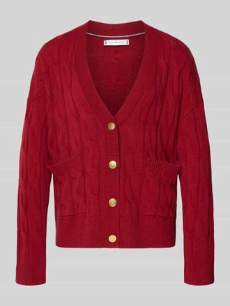Tommy Hilfiger Oversized Strickjacke aus reiner Wolle
