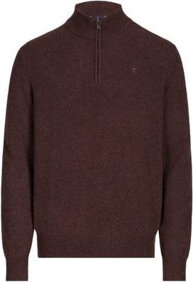Hackett Wolle bergaufkragen - gelöschter Pullover - Brown