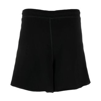 Ganni Mid-Rise Wide-Leg Hosen - - Shorts - Damen - Schwarzk - XS