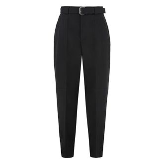 Bottega Veneta Baumwoll-Twill Bush-Hosen - - Trousers - Damen - Schwarzk - XS