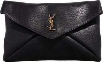 Saint Laurent Clutches - Cassandre Large Envelope Pouch - Gr. unisize - in Schwarz - f&uuml;r Damen