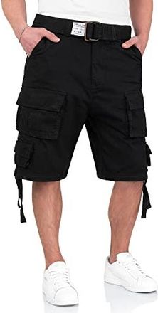 Surplus Raw Vintage Division Homme Cargo Shorts, Noir, XXL