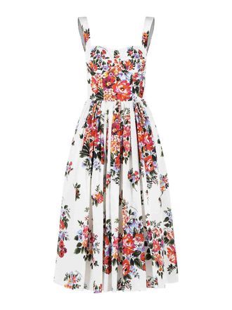 Dolce & Gabbana Maxi Robe - Blanc
