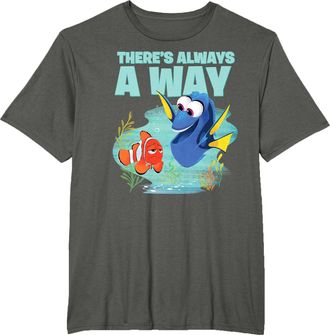 Disney Pixar Finding Dory Always A Way Inspirational Text T-Shirt