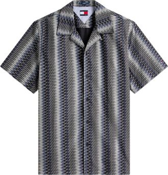 Tommy Jeans Homme, Chemises, Multicolore, Taille: L Dm0Dm22792Bds Short Sleeve Shirt