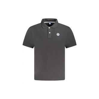 North Sails Homme, Tops, Noir, Taille: S Polo &agrave; patch logo