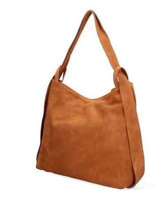 Gave Lux Sac à bandoulière convertible en sac à dos pour femme en cuir véritable Made in Italy 37x37x9 cm GLX228105423FBG, Cuir foncé, Taille unique
