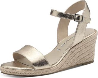 Tamaris Womens 1-28300-42 Sling Sandal, doré clair, 41 EU
