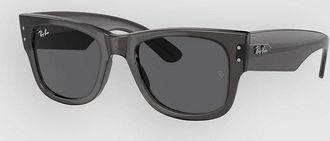 Ray-Ban Mega Wayfarer Transparent Black Sonnenbrille dark grey