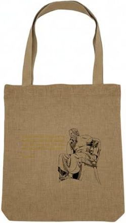 Fabulous Sac Shopping Tote Bag Aspect Lin - The Secret of Change Socrates Quote Wisdom Philosophy Inspire - Sac de Courses Toile Epaisse 360g Beige Naturel Cab