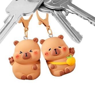 Generico Ensemble de porte-cl&eacute;s pour couple - Pendentif porte-cl&eacute;s de dessin anim&eacute; assorti, breloque de sac &agrave; main &eacute;l&eacute;gante, accessoire mignon | Cadeau parfait