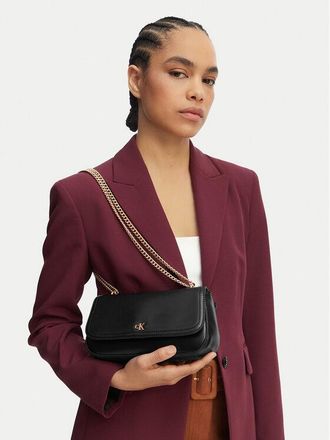 Calvin Klein Handtasche Ck Convertible Chain Small Bag LV04F3172G Schwarz