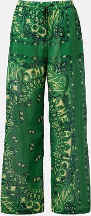 The Attico Palazzo-Hose Bandana aus Baumwollmusselin