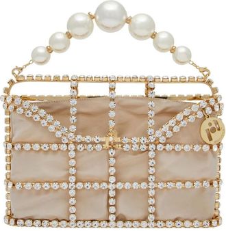 Rosantica Handgefertigte Kristall-Clutch mit Perlenverzierungen - - Bags - Damen - Mehrfarbig - ONE SIZE